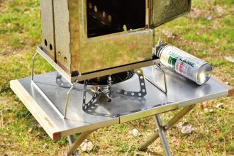 UNIFLAME Takibi Table stainless steel insulated table-SOLOBITO
