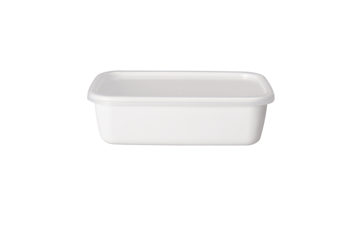NODA HORO Noda enamel rectangular deep storage box (L) - SOLOBITO